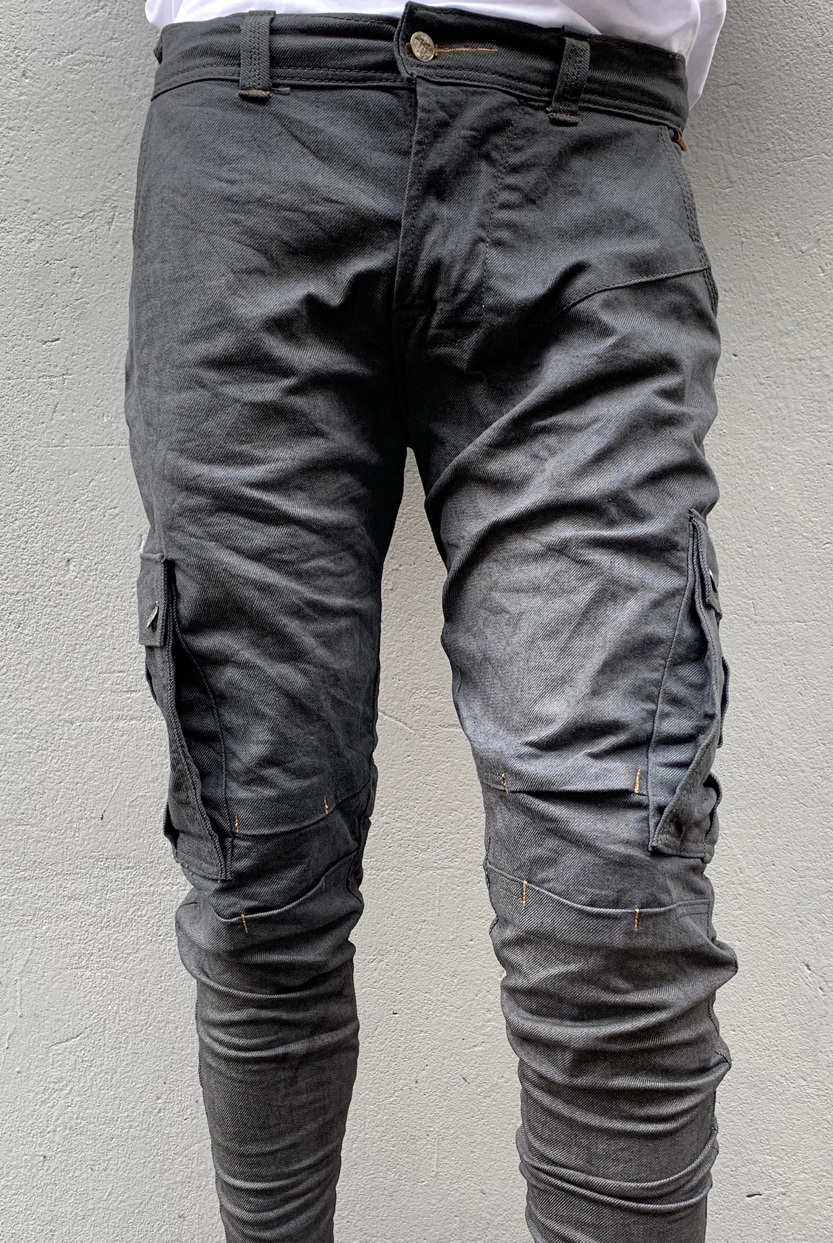 Denim Cargo Pants | Taginn
